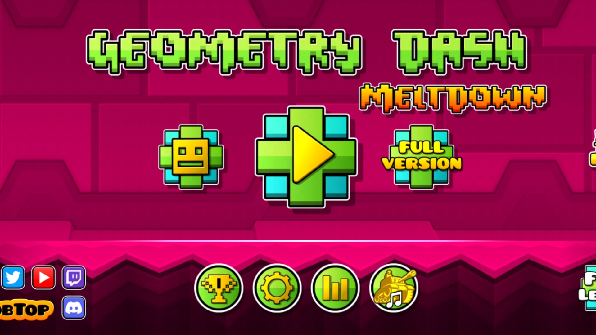 Играю в geometry dash meltdown.