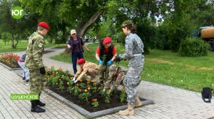 На бульваре появились цветы в честь воинов СВО