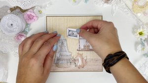 Вырезала картинки из бумаги для скрапбукинга и сделала открытку с детской комнатой 🐰 Милота!
