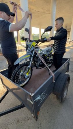 Выдача питбайка JHLMOTO JHL SX175 LX162FMJ в мотосалоне ИКС-МОТОРС г. Уфа