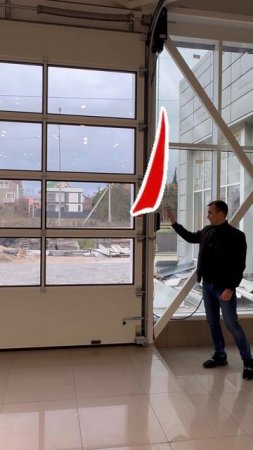 Панорамные промышленные секционные ворота - главное !