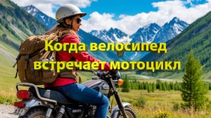 🚲 Алтай на двух колёсах: когда велосипед встречает мотоцикл