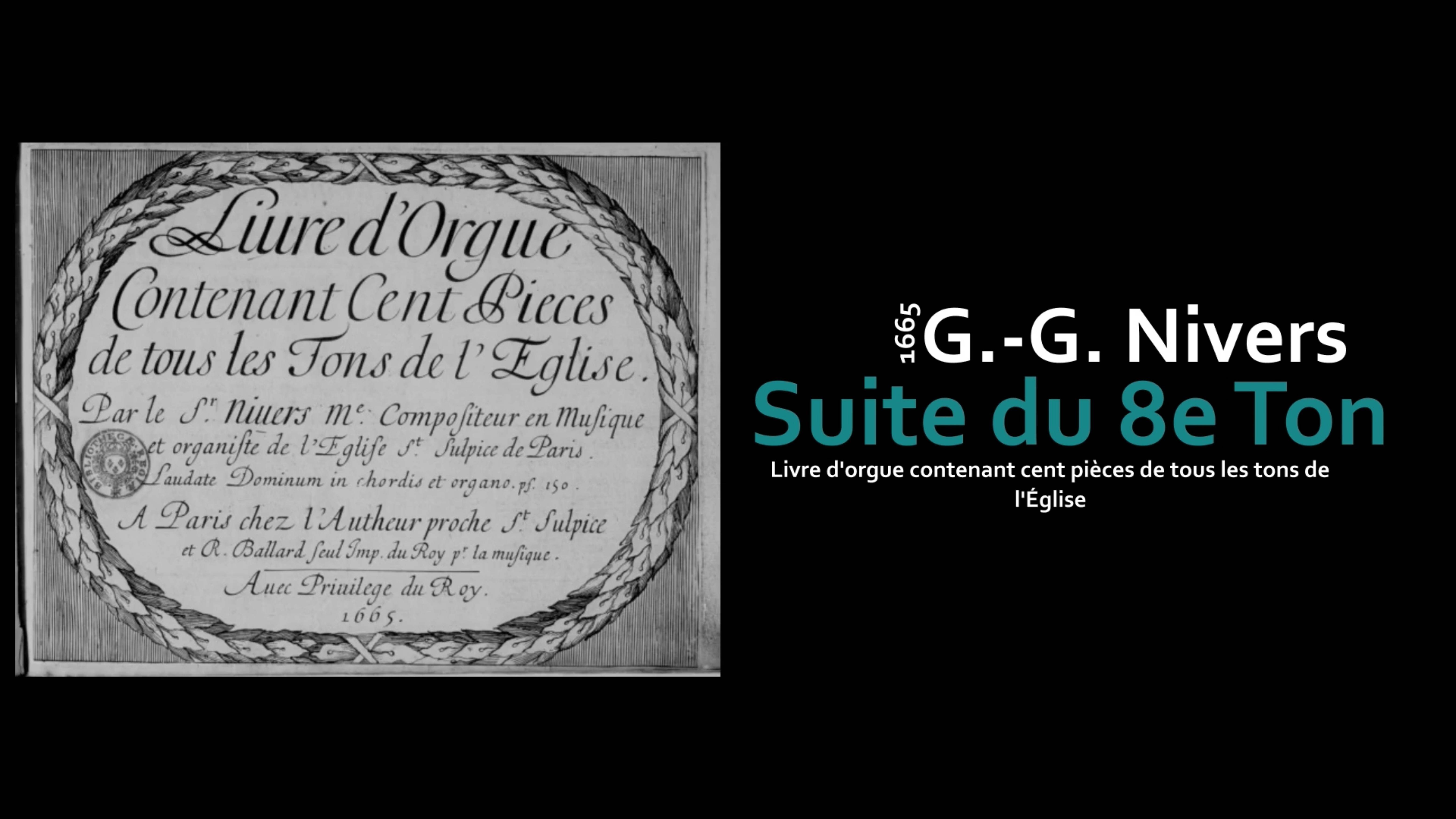 G.-G. Nivers: Suite du 8e Ton (1665)