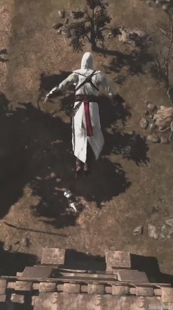 Прыжок веры. Баг в Assassin’s Creed #AssassinsCreed #Кредоассасина #Leapoffaith #bug #баг #shorts