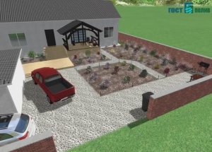 3D Визуализация системы автополива село Убых Новороссийский район.