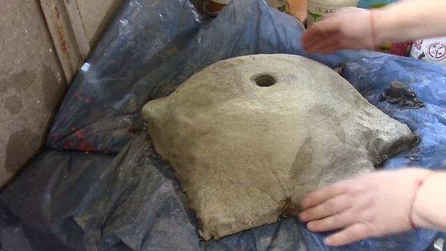 Чаша из листьев хосты. Красим большой лист. ХоббиМаркет