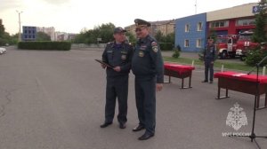 В преддверии Дня России в МЧС России по Хакасии провели торжественное мероприятие