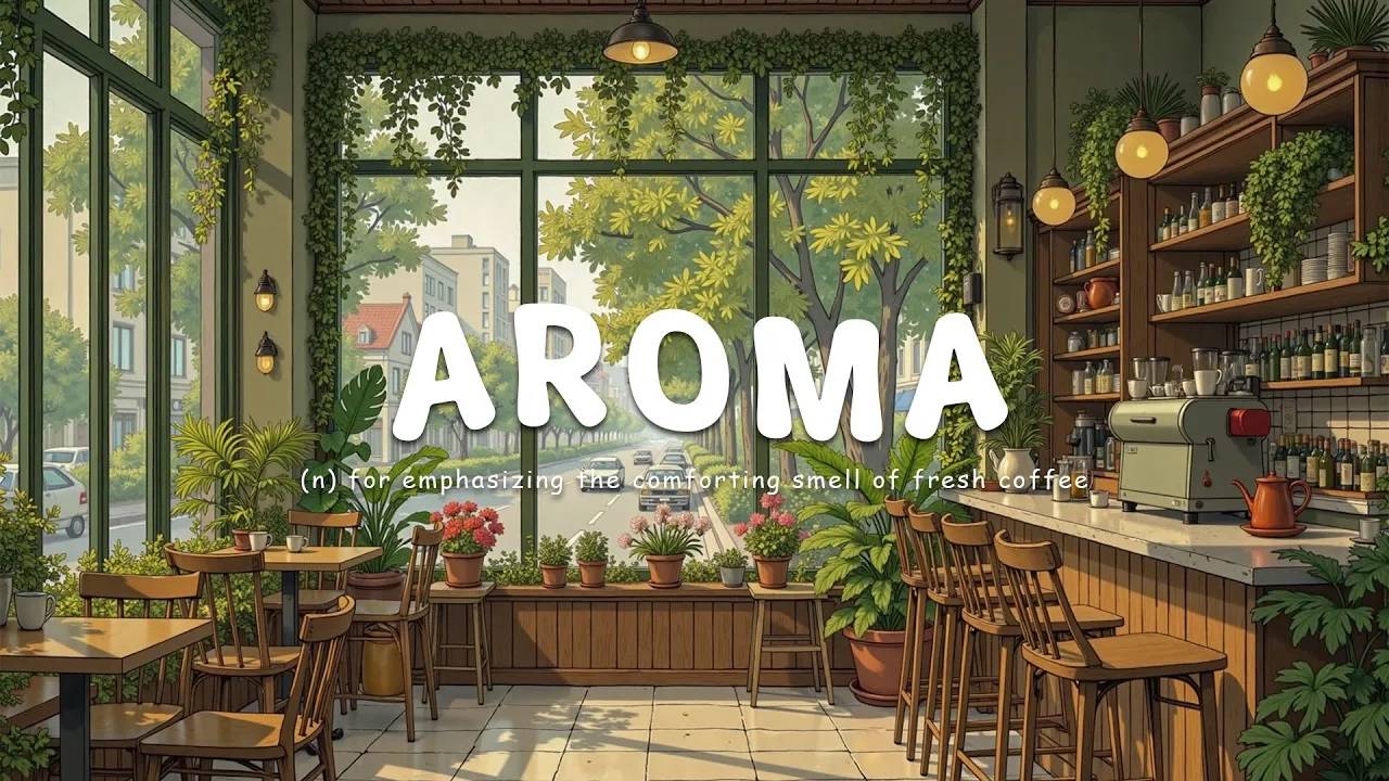 aroma for emphasizing the comforting smell of fresh coffee   healing music to brighten your day