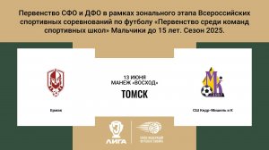 «Ермак» г. Томск - «СШ-Кедр-Мишель и К» г. Томск. Первенство СФО и ДФО. Мальчики до 15 лет.