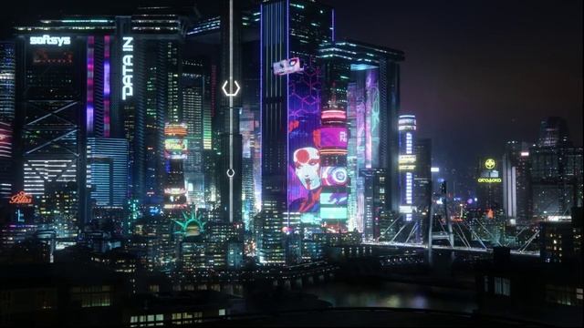 Атмосфера ночного города-Night City .