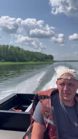 Первый выезд на катере