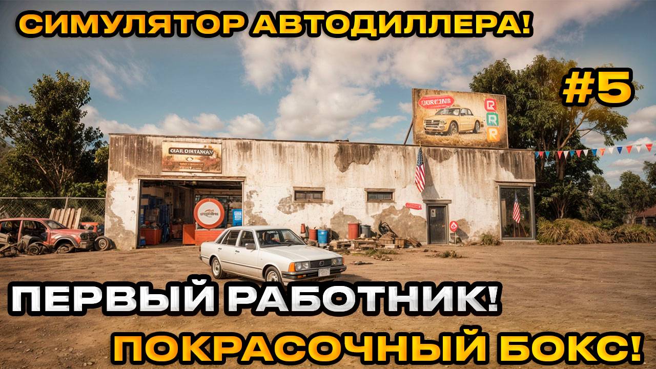 Car Dealer Simulator - Симулятор перекупа! ПЕРВЫЙ РАБОТНИК! ПОКРАСОЧНЫЙ БОКС [ПРОХОЖДЕНИЕ] [5]