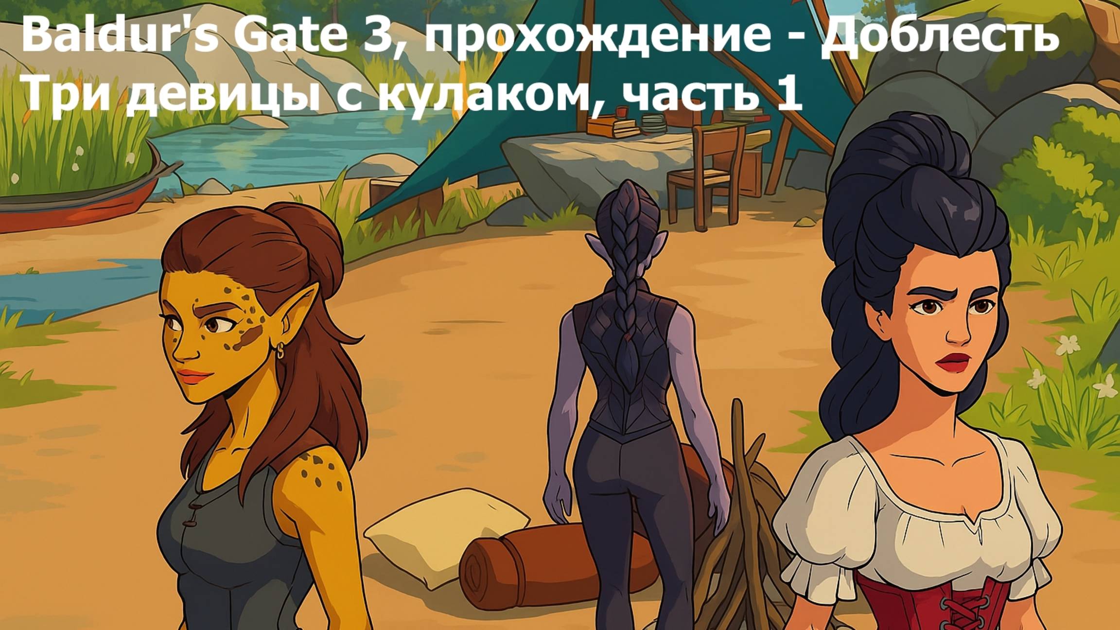 Baldur's Gate 3, прохождение -  Доблесть. Три девицы с кулаком, часть 1