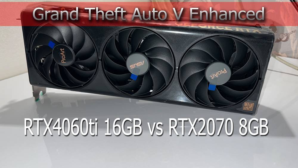 GTA 5 Enhanced Edition RTX4060ti 16GB vs RTX2070 8GB