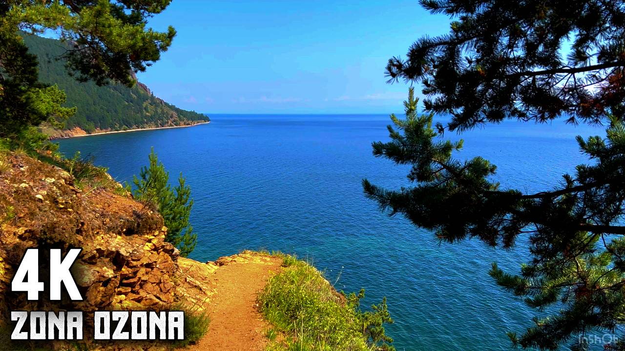 Шум волн, крики чаек. Спокойный Байкал