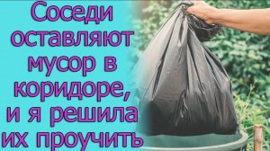 Соседи оставляют мусор в коридоре, и я решила их проучить. Истории из жизни