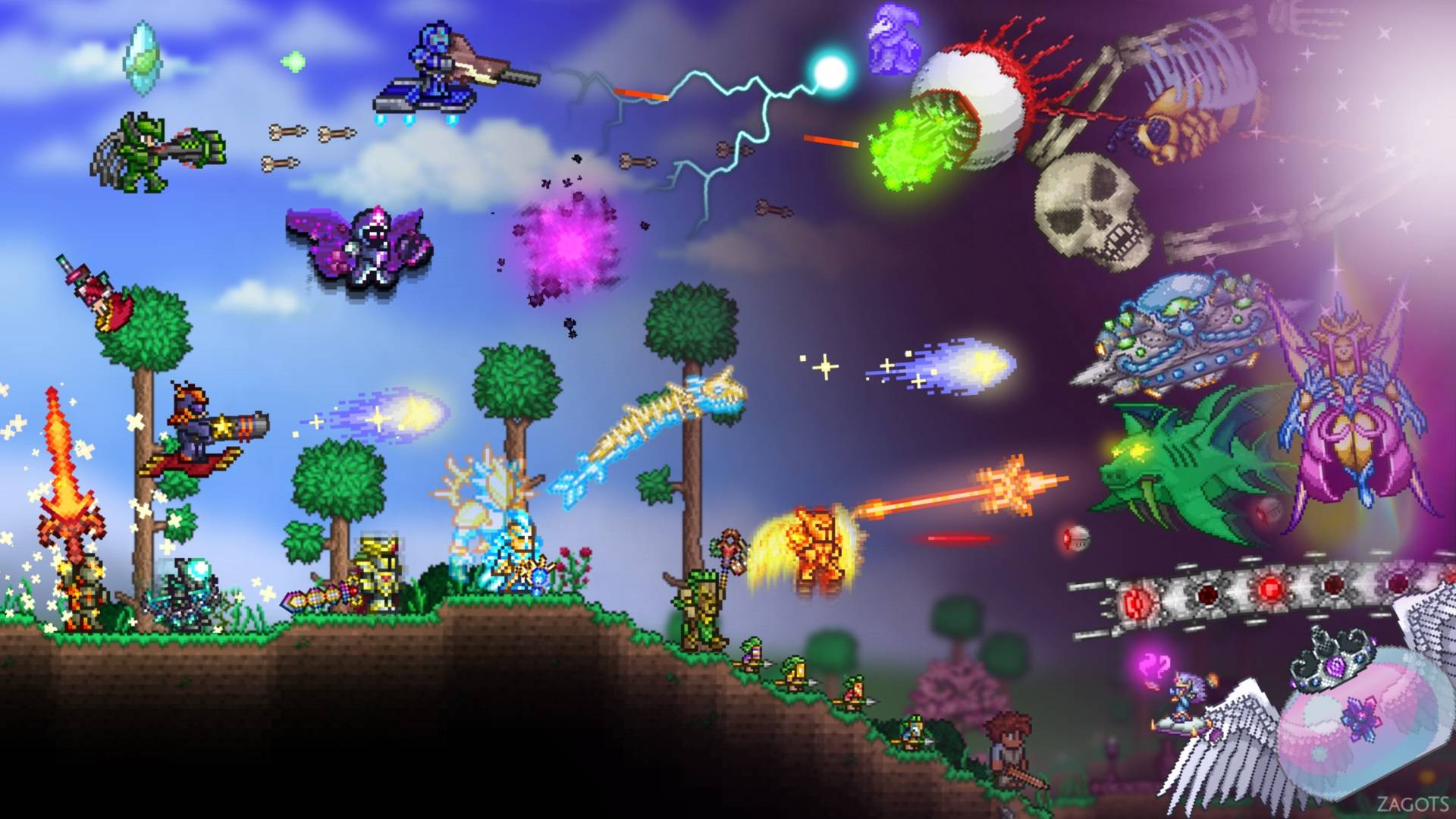 играю в игру  Terraria на обычном пк №3