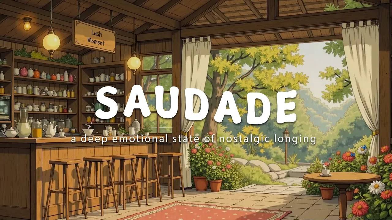 saudade a deep emotional state of nostalgic longing   piano music for quiet moment in a lonely café