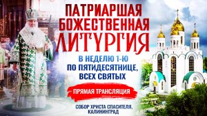 Божественная литургия в Неделю 1-ю по Пятидесятнице, Всех Святых