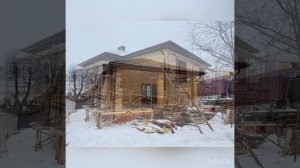 Завершено строительство одноэтажного дома в Йошкар-Оле 120 кв. м. с террасой 27 кв. м. из керамическ