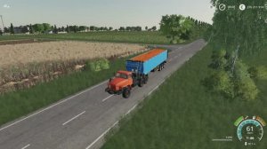 Мод русской машины Урал 44202 тягач.