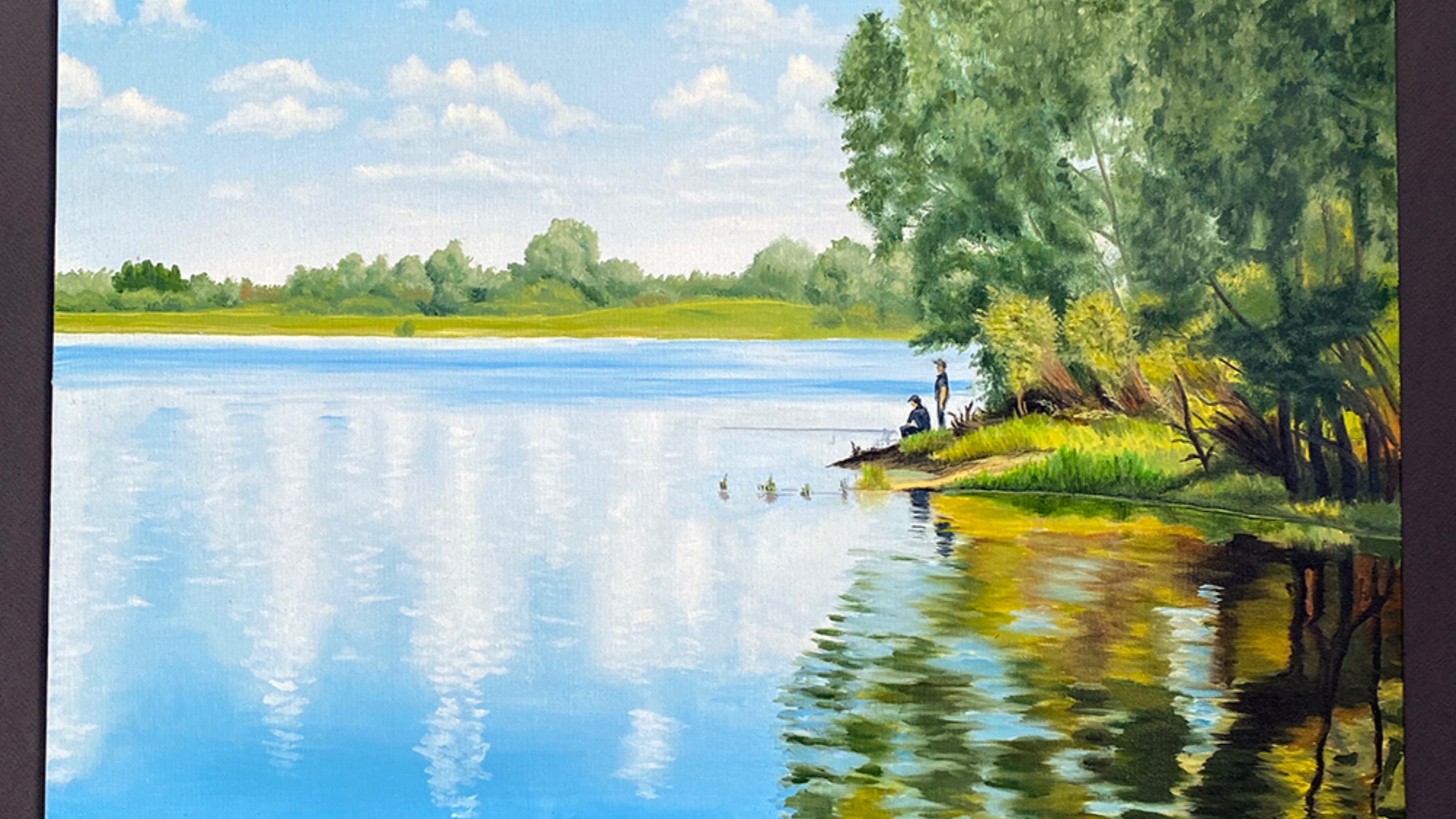 Картина маслом «Летний полдень. Тишина», 40х60 см