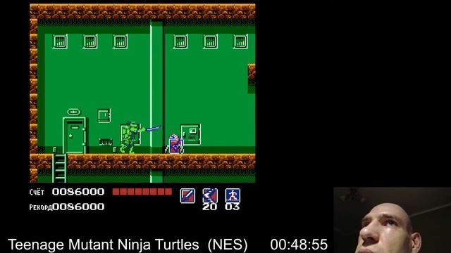Teenage Mutant Ninja Turtles (NES). Прохождение. Завалено 1.