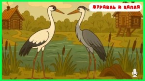 Журавль и цапля | аудиосказки | народные сказки | детские сказки онлайн | сказка | мультик