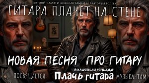 Волшебная тетрадь. "Плачь гитара".  Новая песня о гитаре, дружбе и музыке. Гитара плачет на стене.