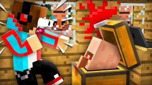 КАК ЖИТЕЛИ НАПУГАЛИ МЕНЯ В МАЙНКРАФТ | Компот Minecraft