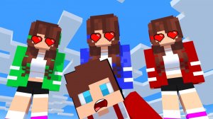 За Джей Джеем охотятся 3 девушки в Майнкрафт | Minecraft мультфильм