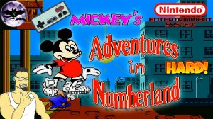 Mickey's Adventure in Numberland прохождение [ Hard ] | Игра (Dendy, Nes, Famicom, 8 bit) Стрим rus