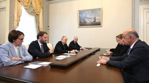 «Я рад вас видеть»: Путин провёл встречу с президентом Нового банка развития