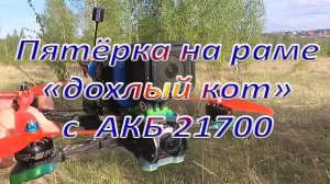 Пятёрка на раме «дохлый кот» с  АКБ 21700