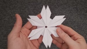 Снежинка из бумаги объемная своими руками