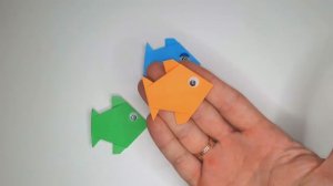 Классная Рыбка из бумаги оригами - простая схема для детей