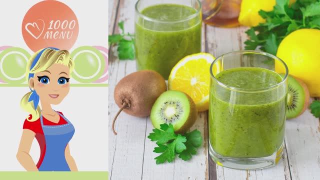 🥝🌿 СМУЗИ КИВИ-ПЕТРУШКА-ЛИМОН — витаминный заряд за 2 минуты!