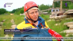 В Тульской области проходят сертификационные испытания расчётов кинологической службы МЧС России