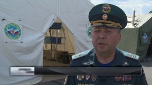 Учения проводились на площадке под канатной дорогой на Бору