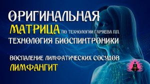Лимфангит ⚠️ Оригинальная матрица по технологии Гаряева П.П ☀️ SoftRadio.ru