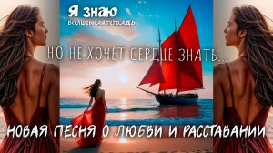Волшебная тетрадь. "Я знаю". Новая песня о неразделённой любви, расставании, разлуке и одиночестве.
