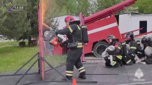 Тульские спасатели соревнуются за звание лучшего звена газодымозащитной службы в ЦФО