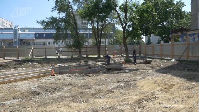 Благоустройство сквера на улице Гагарина