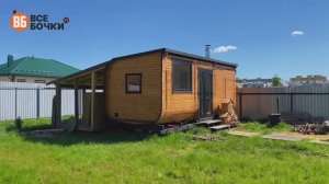 Установили Баню Парус 6 на 2,4 м в г. Кольчугино