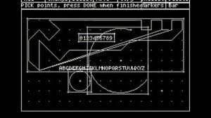 Digital Research's DRAW oldschool utility on ZX Spectrum +3 with CP/M Plus - DDZX GSX-80 driver demo