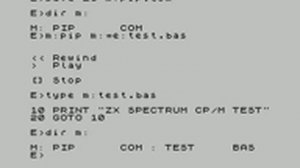 CP/M for ZX Spectrum +2A - Cassette loading - RAM disk - BIOS based on classic BASIC48 - FUSE emul.