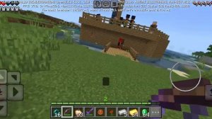 Взорвал корабль пиратов возле деревни в Minecraft