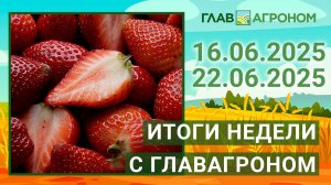 Итоги недели с ГлавАгроном. 16.06.2025 - 22.06.2025