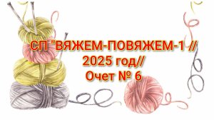 СП "ВЯЖЕМ-ПОВЯЖЕМ-1 //2025 год//Очет № 6