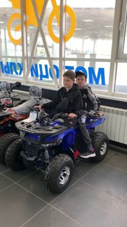 Юные обладатели квадроцикла GBM DAXTER 220 NEW PREMIUM! Мотосалон ИКС-МОТОРС
